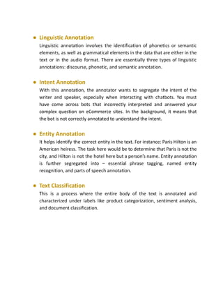 Let's Discover The Different Types Of Text Annotations | PDF