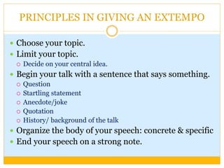 Let’s do an extempo! | PPT