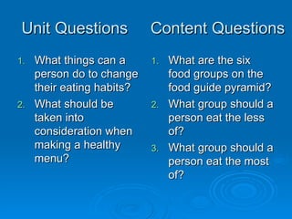 Let’s Eat Healthy! | PPT