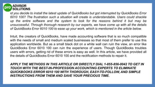 Let's Effectively Remove QuickBooks Error 6010 100.pptx