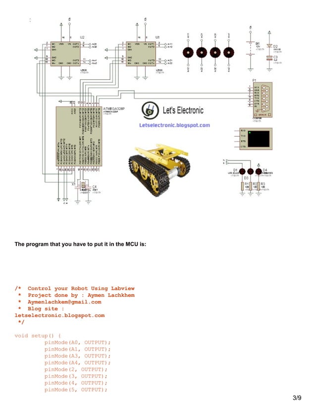 How To make your own Robot And control it using labview | PDF ...