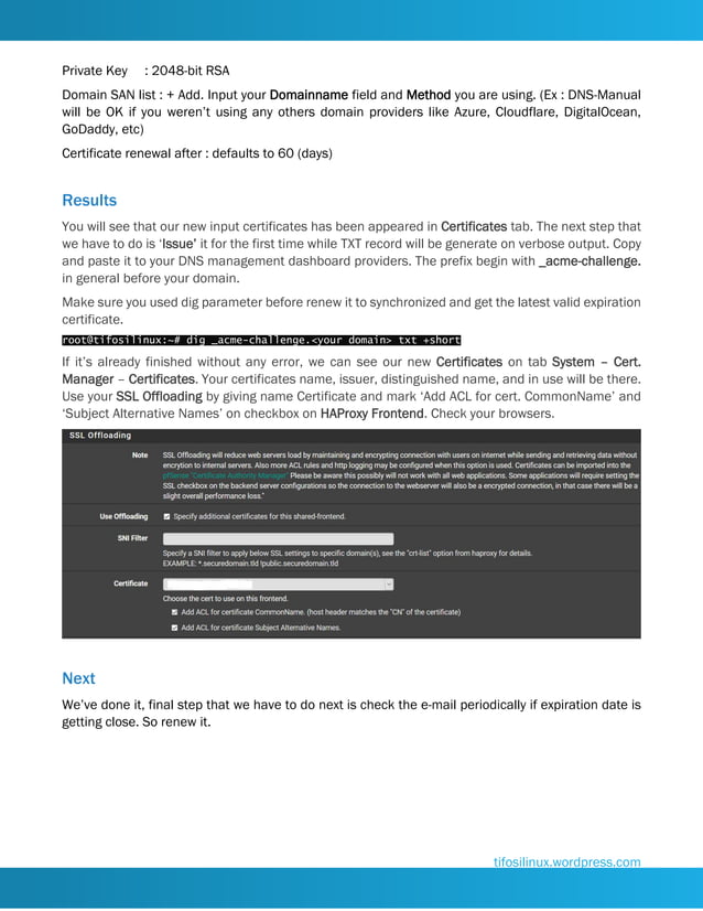 Letsencrypt with pfsense | PDF