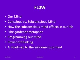 Lets explore the power of subconsious mind | PPTX