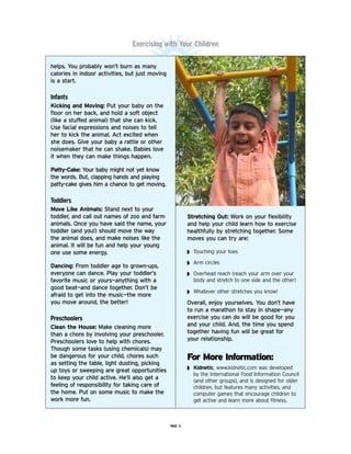 Let's get physical | PDF | Parenting Babies and Toddlers | Parenting