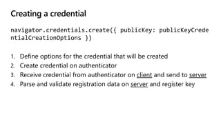 Let's get started with passwordless authentication using windows hello ...
