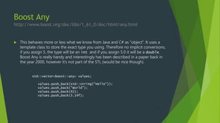 Let's Take A Look At The Boost Libraries | PPTX