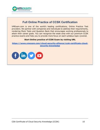 Let's Get Start Your Preparation for CSA Certificate of Cloud Security ...