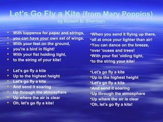 Lets Go Fly a Kite | PPT