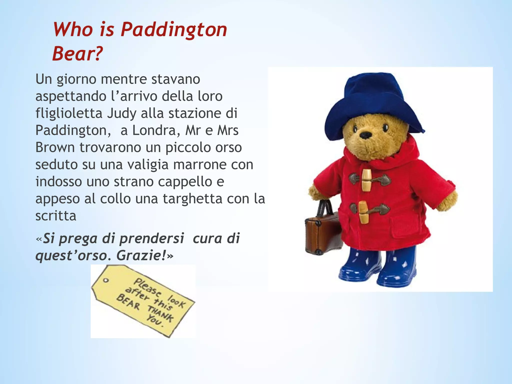 Let's go to london with Paddington Bear | PPT