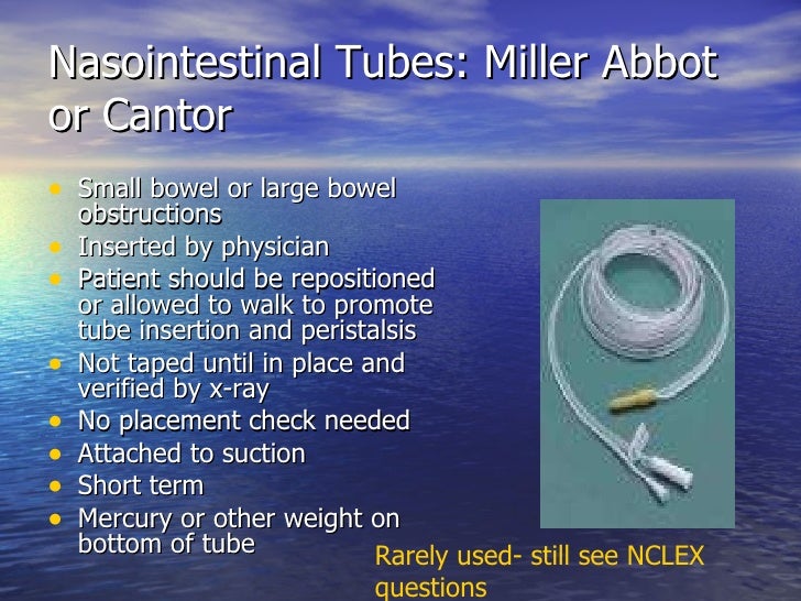 Miller Abbott Tube The Miller Abbott Tube : Two Complications In Its