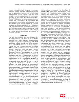 User Interface (UI) Interoperability for SCORM 2.0 | PDF