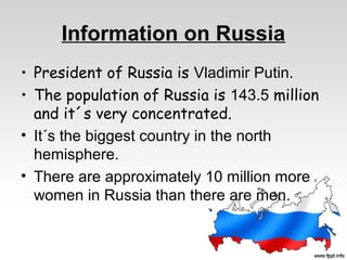 Lets learn about russia || PPT on Russia | PPT