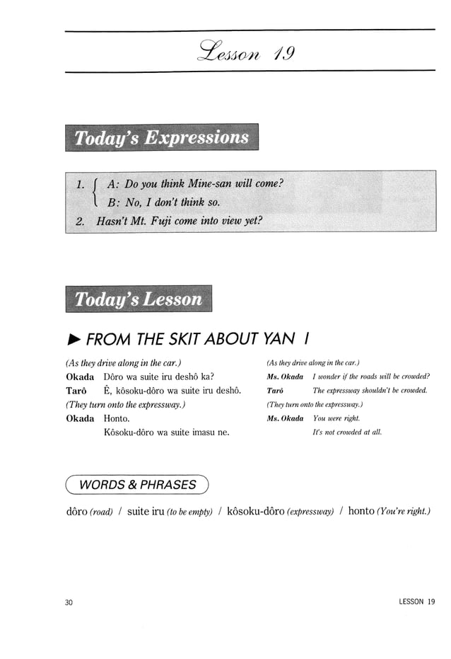 Lets Learn Japanese Basic 1 Volume 3 | PDF