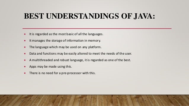 Let's learn java | PPT