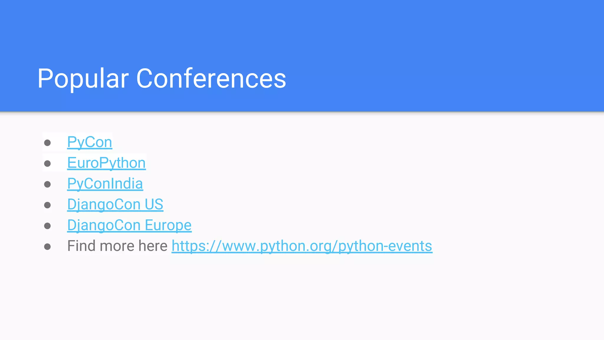 Let's learn python | PPT