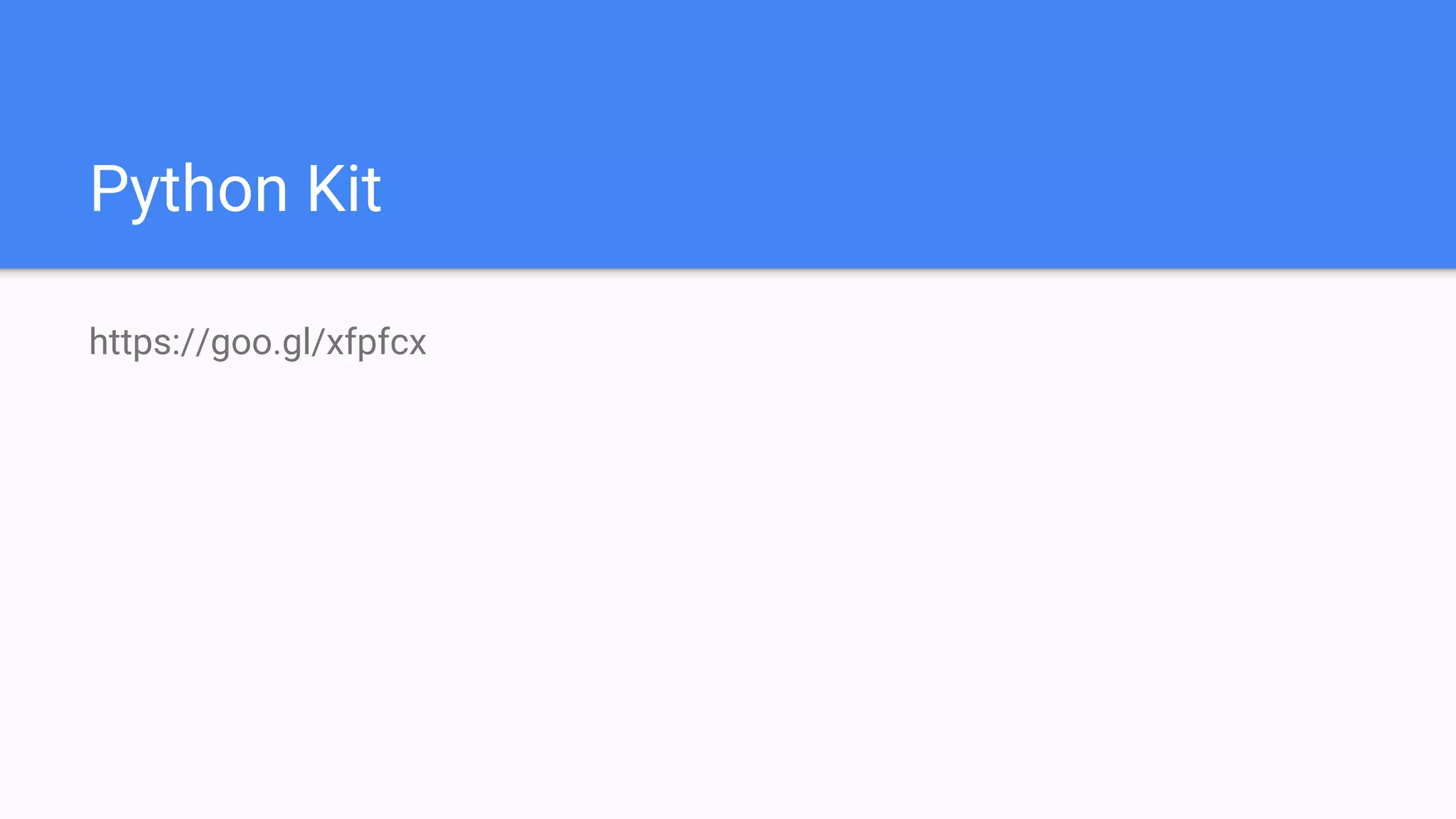 Let's learn python | PPT
