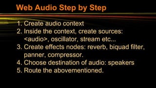 Let's Make Some Noise with Web Audio API | PPTX