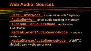 Let's Make Some Noise with Web Audio API | PPTX