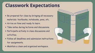 Let's organise class work! Listen and answer | PPT