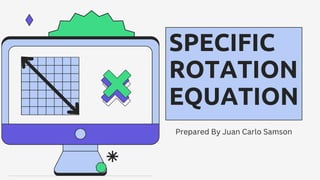spespecific rotation equation ppt with games | PPTX | Chemistry | Science