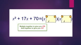 Let’s practice factoring! | PPTX