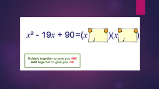 Let’s practice factoring! | PPTX