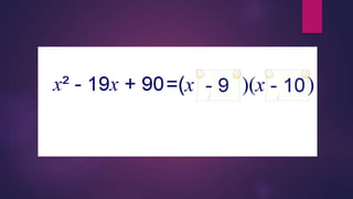 Let’s practice factoring! | PPTX
