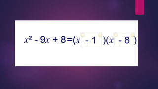 Let’s practice factoring! | PPTX