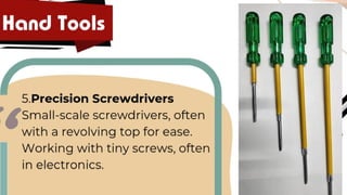 Different classification of hand tools in TLE 7 | PDF