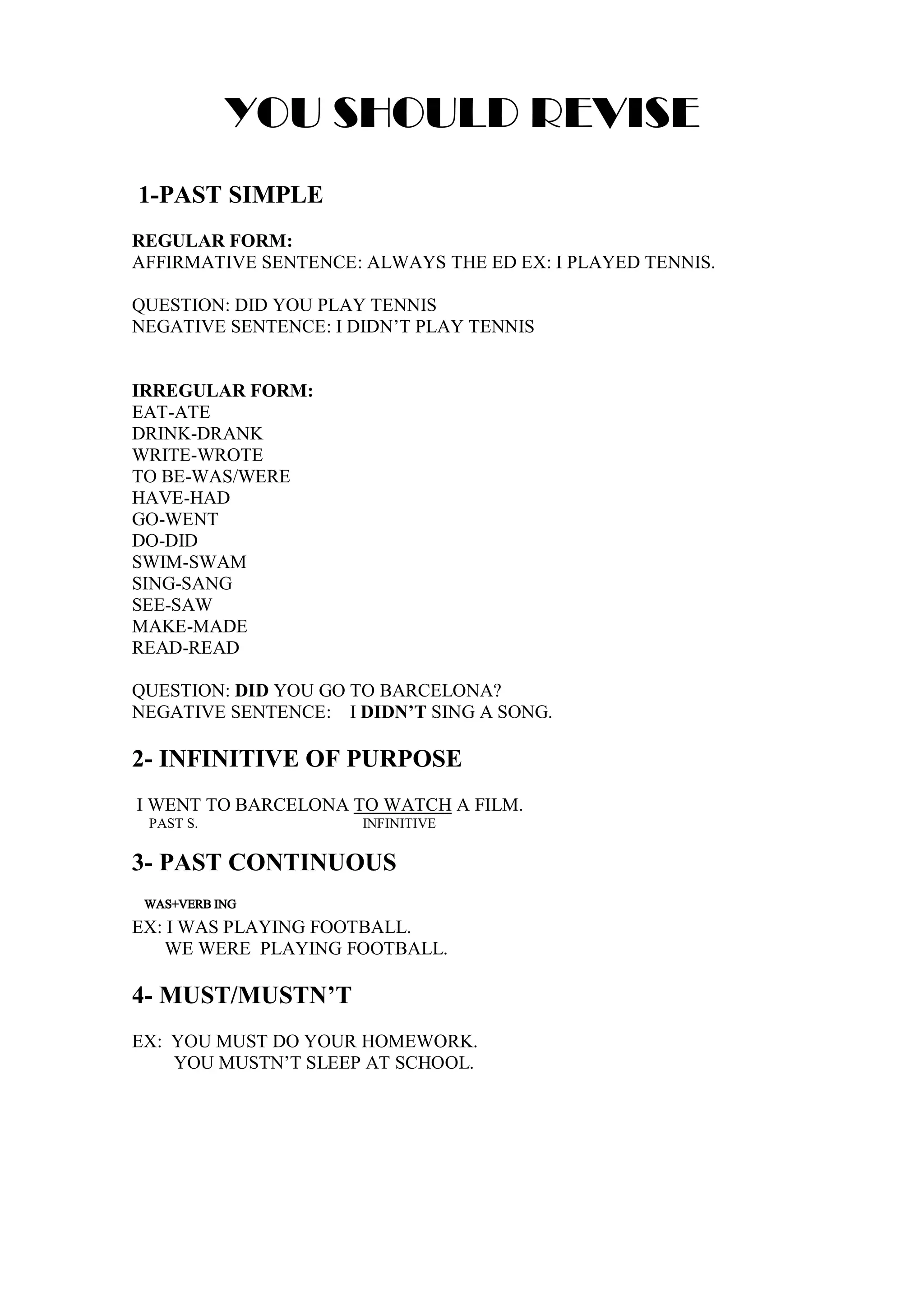 Let's revise... | PDF