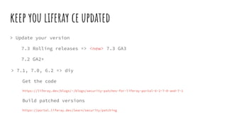 Let's shield Liferay | PPTX