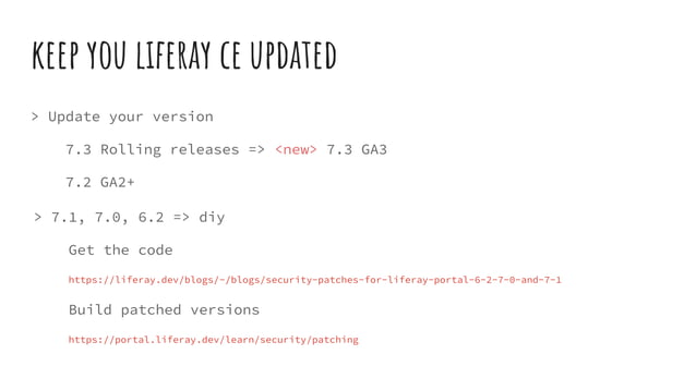 Let's shield Liferay | PPTX