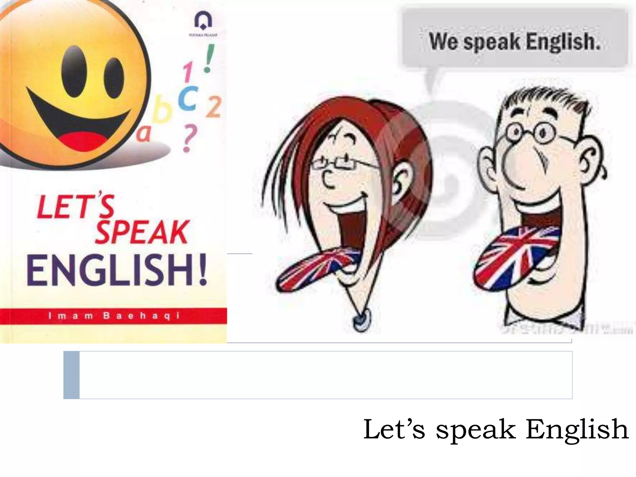 Let's speak english | PPT