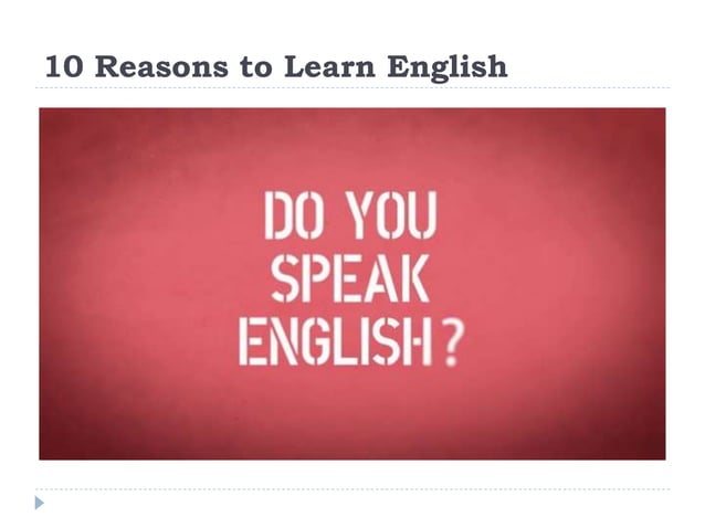 Let's speak english | PPT