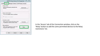 Let’s start with the configuration steps of smtp | PPT