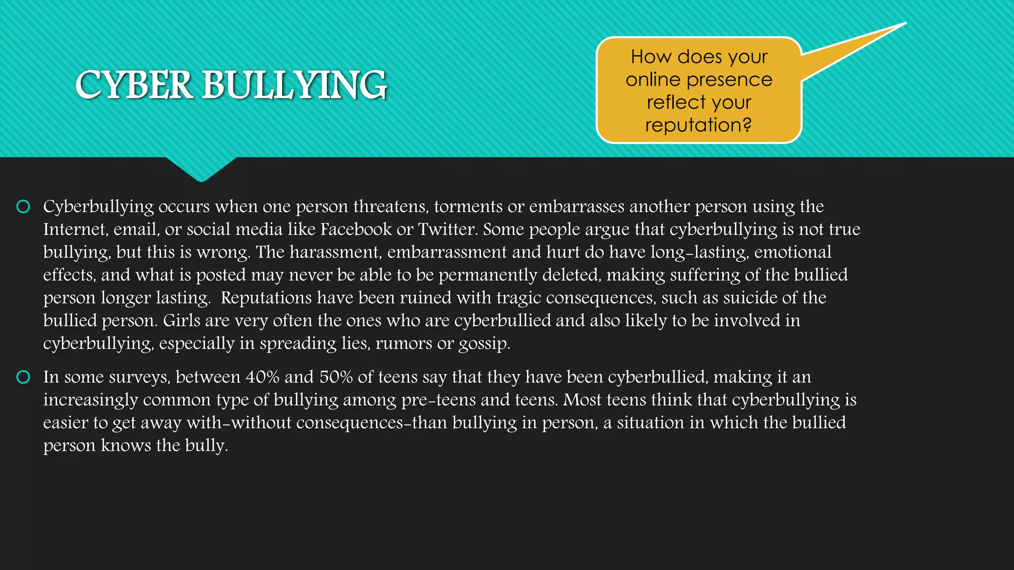 Lets talk about bullying | PPTX