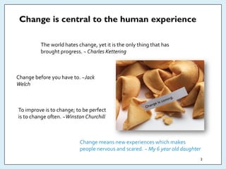 Let's talk about change | PDF