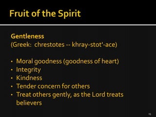 Fruit of the Spirit | PPTX