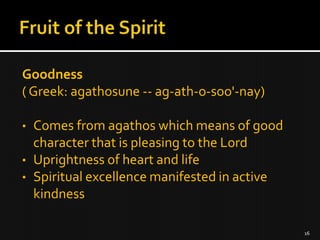 Fruit of the Spirit | PPTX