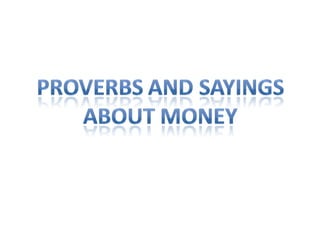 Let’s talk about money | PPT