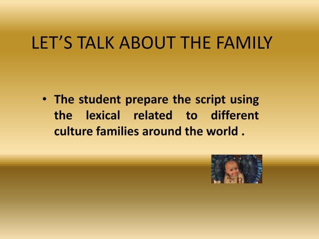 Let’s talk about my family | PPTX