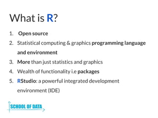 Skillshare - Let's talk about R in Data Journalism | PPT
