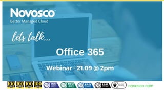 Webinar: Lets talk Office 365 | PPTX