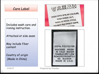 Lets understand about different labels use in garment or textile ...