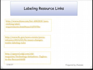 Lets understand about different labels use in garment or textile ...