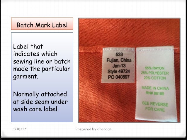 Lets understand about different labels use in garment or textile pro…