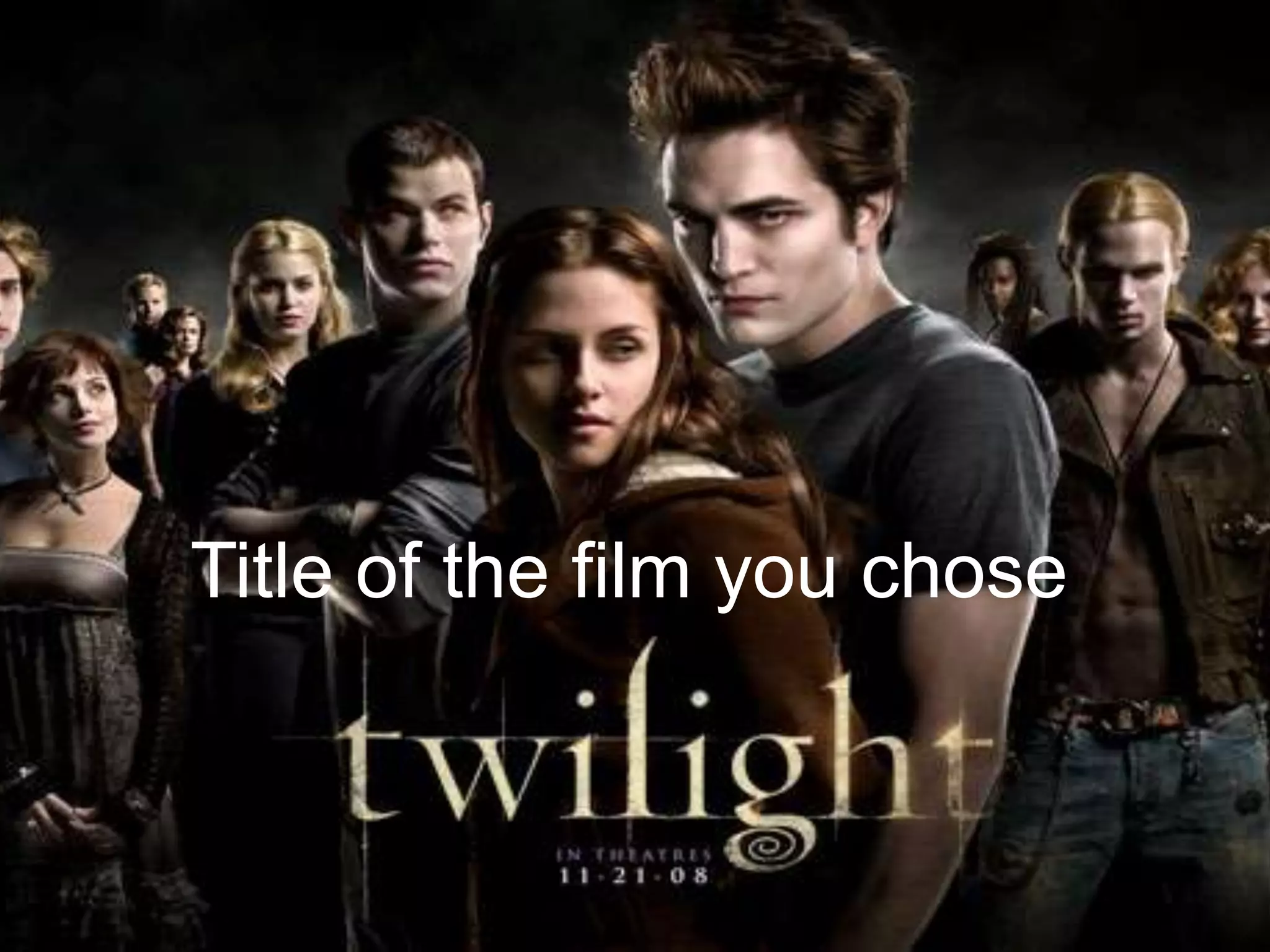 Let’s write about our favourite film! | PPT