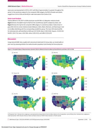 Trends in Racial/Ethnic Representation Among US Medical Students | PDF