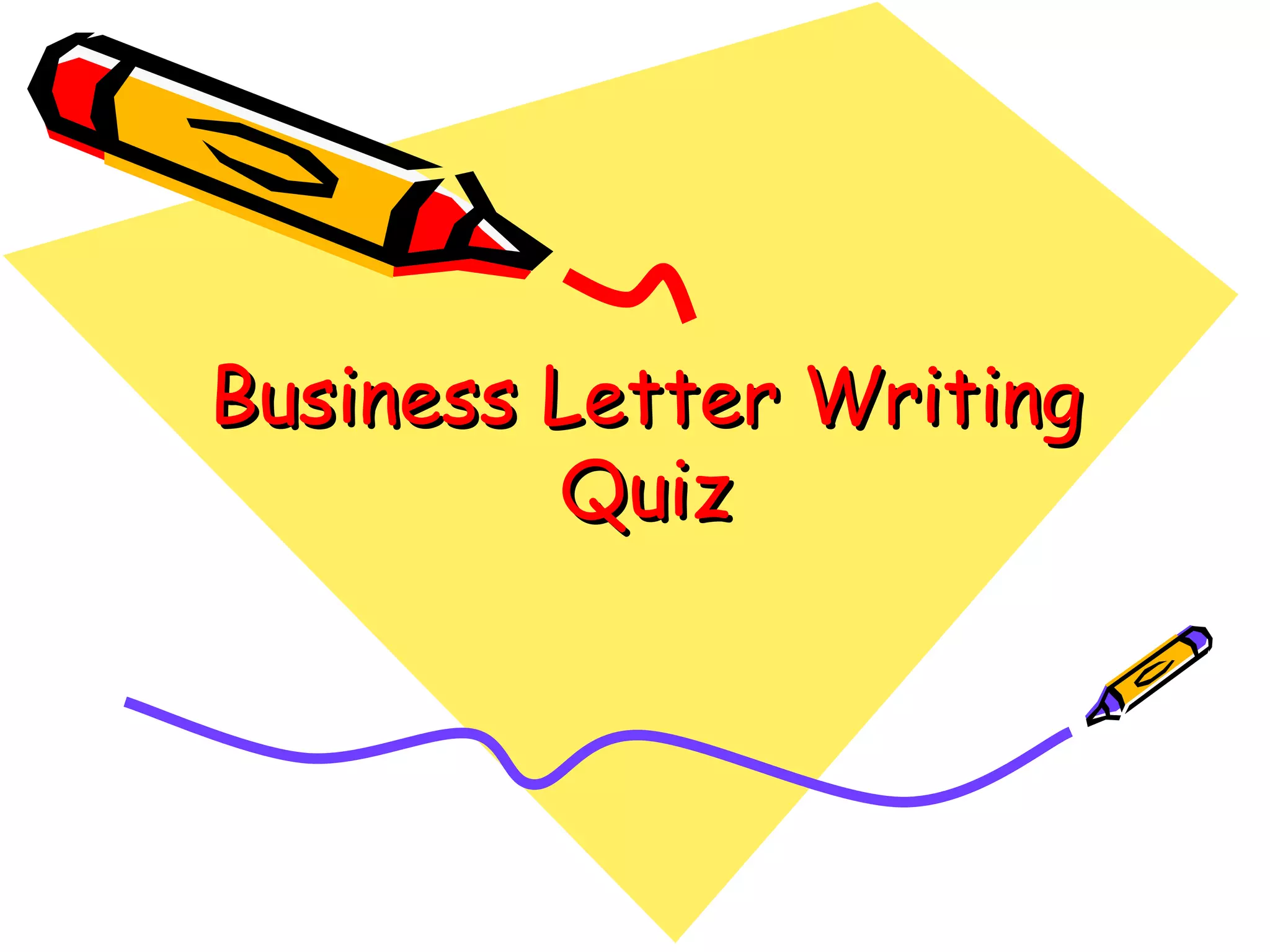 Letter writing quiz (qwizdom) | PPT | Email | Internet