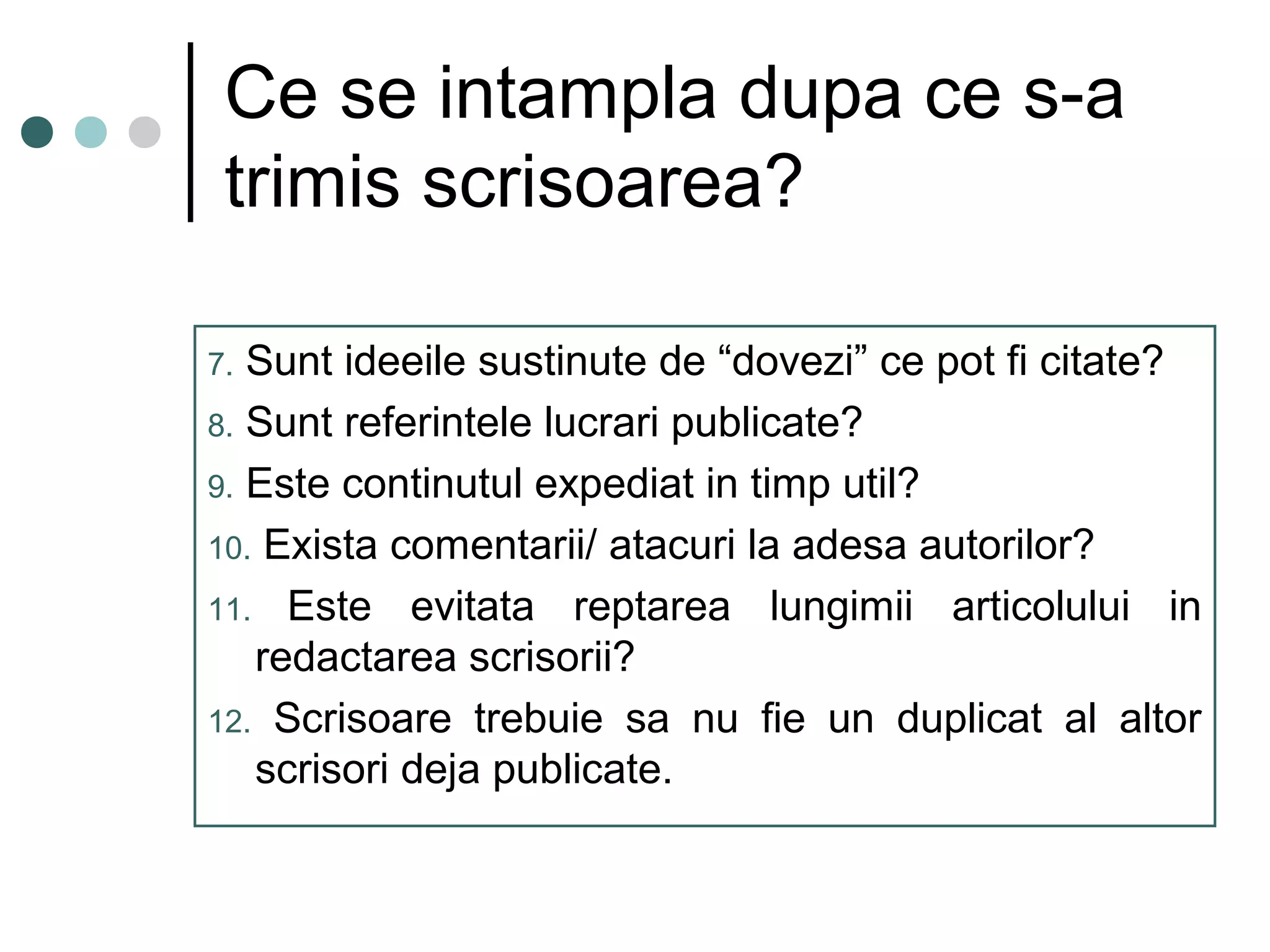 Cum sa scriem o scrisoare catre editor | PPT